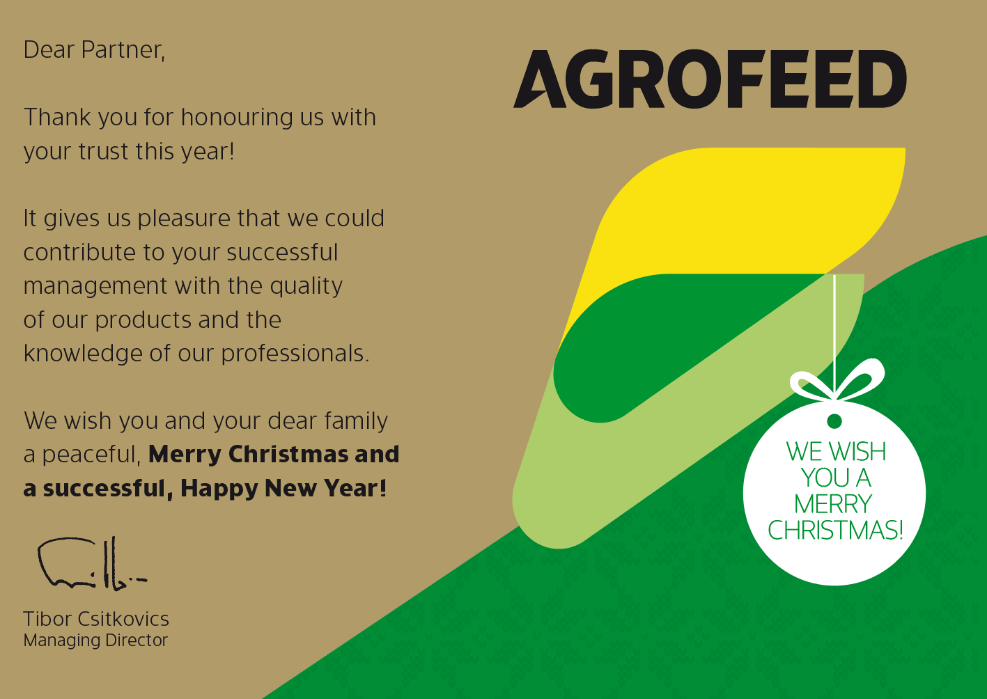 Merry Christmas! - Agrofeed